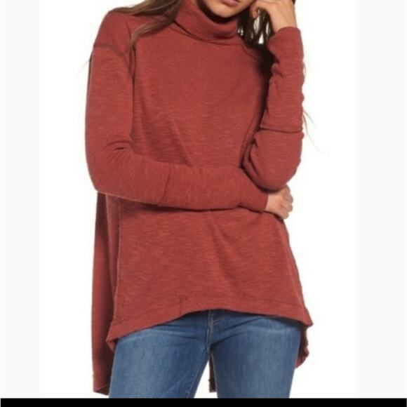 We The Free | Sweaters | We The Free Turtleneck Exposed Seam Back Pleat ...
